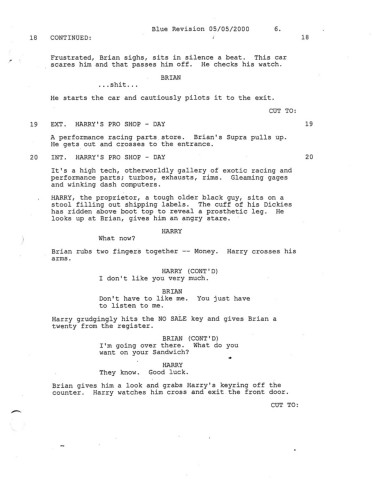The-Fast-and-the-Furious-SCRIPT-2 - sufiyan jehni - Page 7 | Flip PDF ...