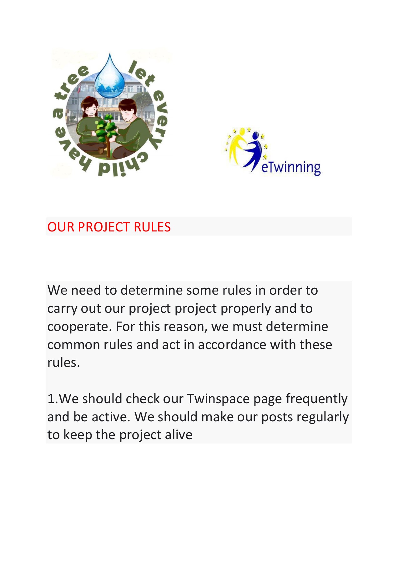 our project rules - ozlembopp - Page 1 - 3 | Flip PDF Online | PubHTML5