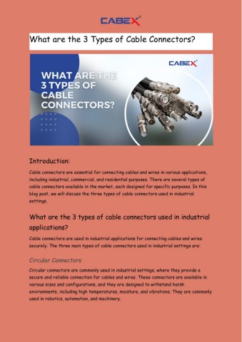 What are the 3 Types of Cable Connectors - cabexindia1 - Page 1 - 2 ...