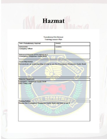 Probationary Firefighter Task Book- Officers Guide - tnewman - Page 26 ...