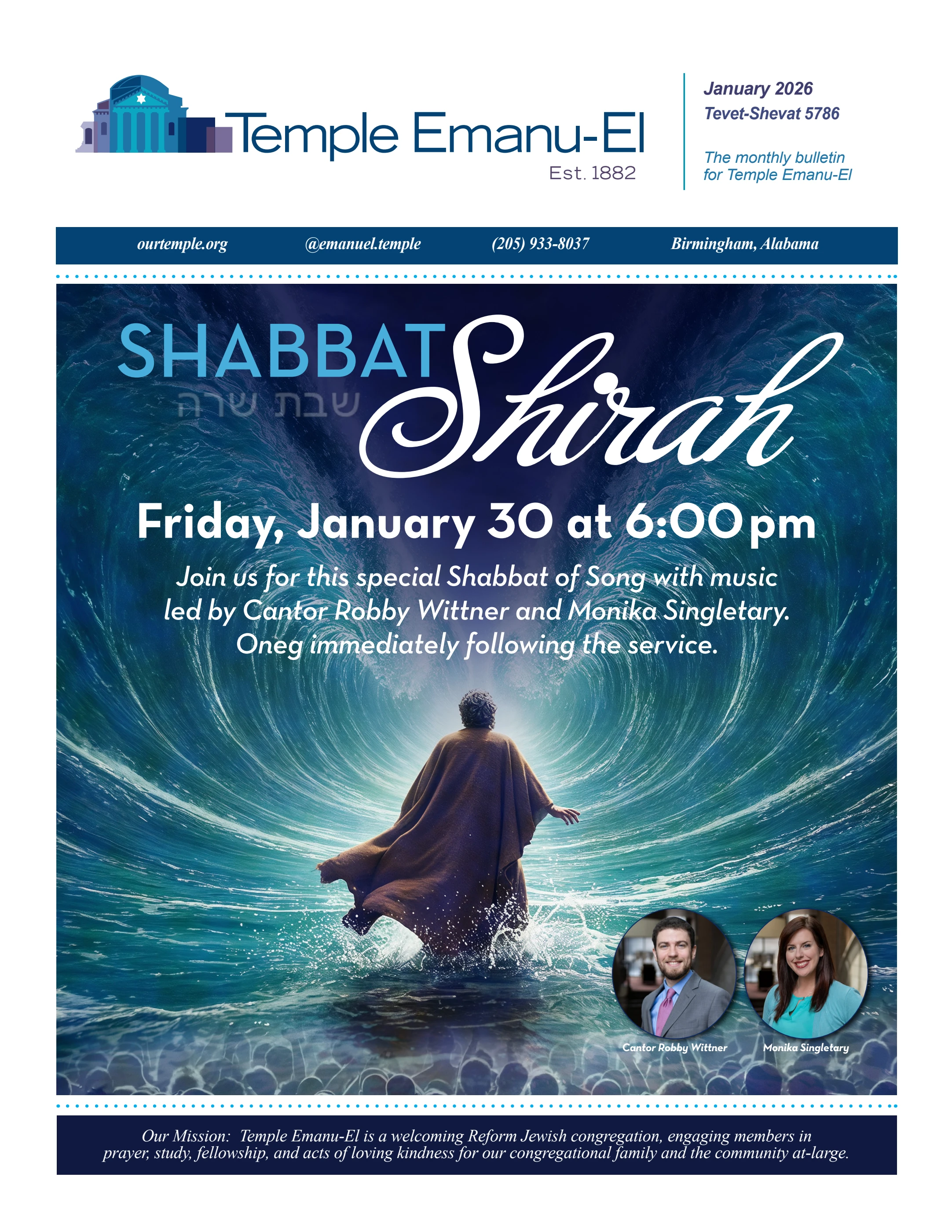 January 2026 Temple Emanu-El Bulletin - Monika - Page 1 | Flip PDF ...