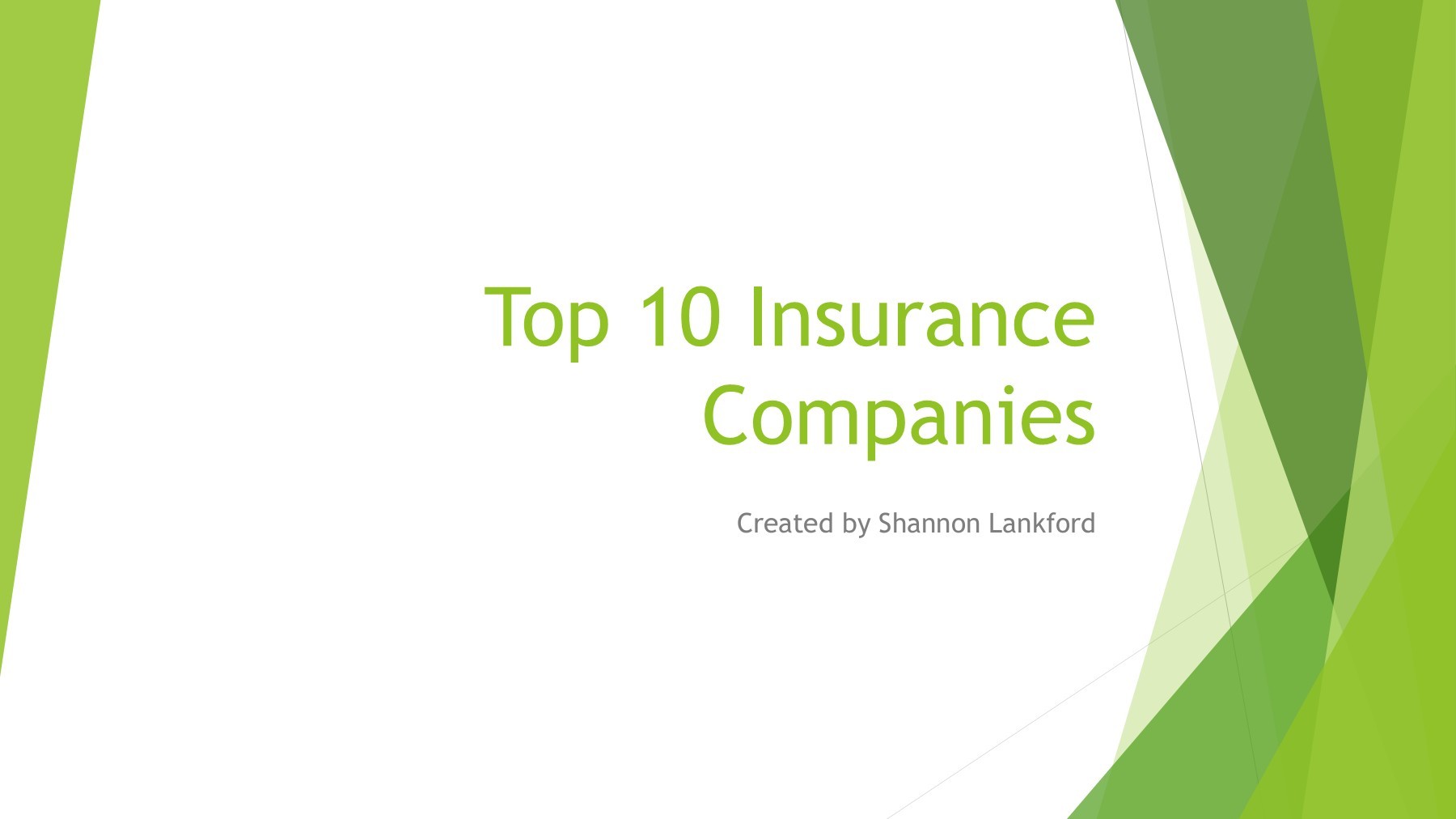 Top 10 Insurance Companies - Shannon Lankford - Page 1 - 12 | Flip PDF ...
