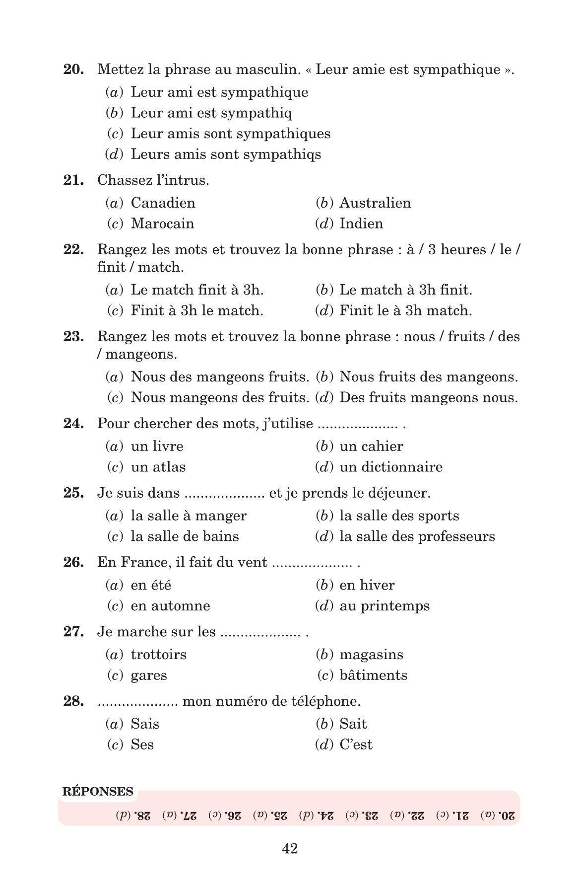 French Olympiad (ELE-2020) (Elementary Level-1) - enb - Page 43 | Flip ...