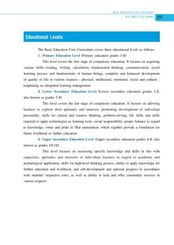 007 Basic-Education-Core-Curriculum - ครูเสกสรรค์ วะลัยใจ โรงเรียนวัดพิชัย สำนักงานบึงกุ่ม ...