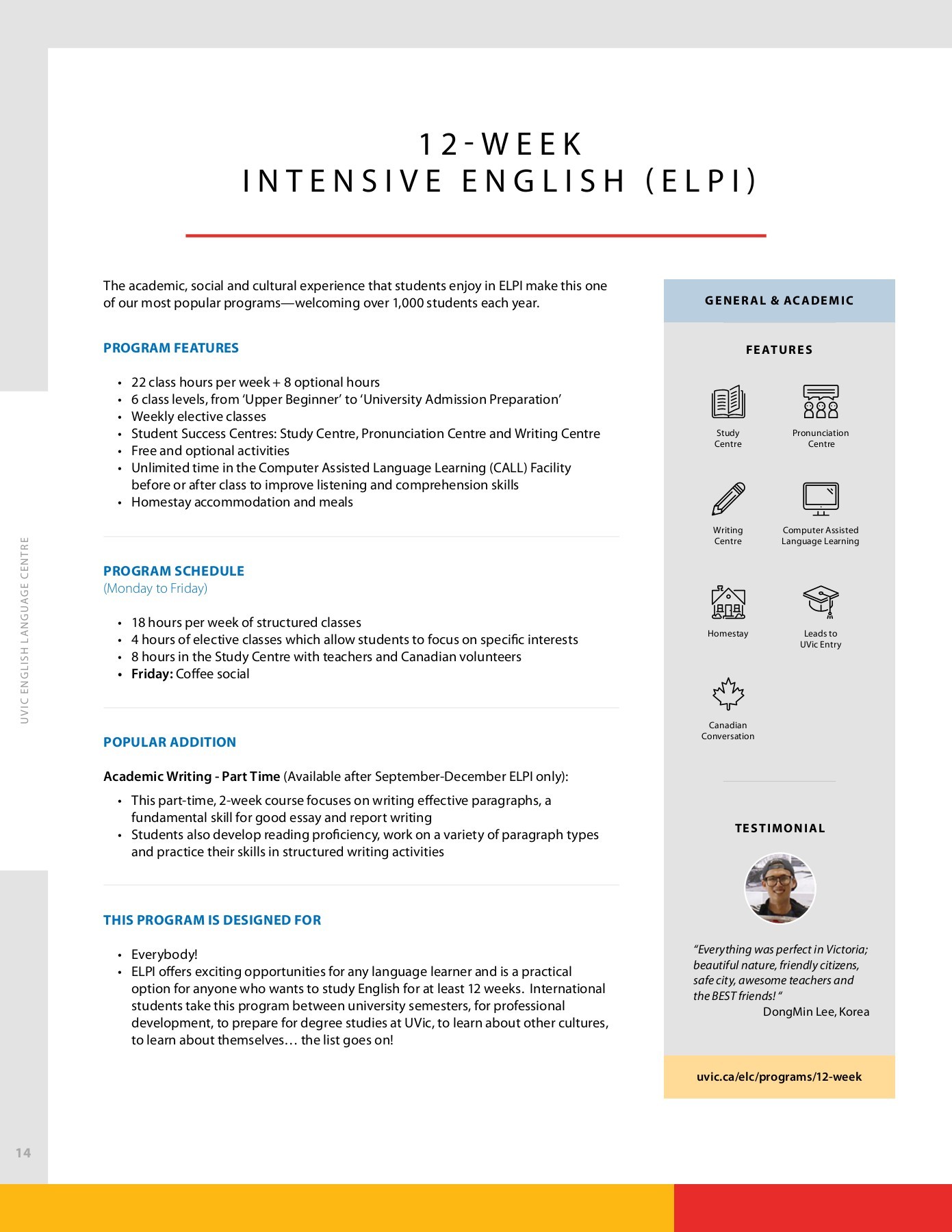 ELC Main Brochure 2018 - Continuing Studies at UVic - Page 14 | Flip ...
