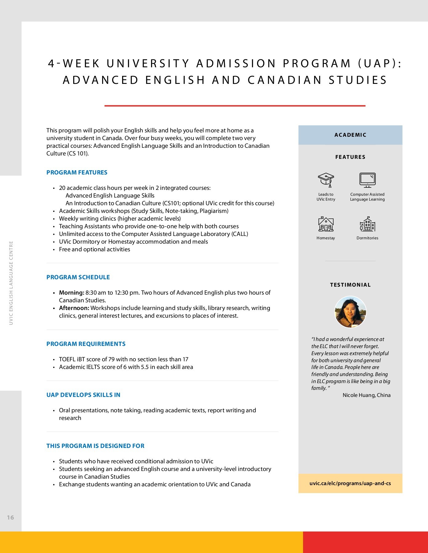 ELC Main Brochure 2018 - Continuing Studies at UVic - Page 16 | Flip ...