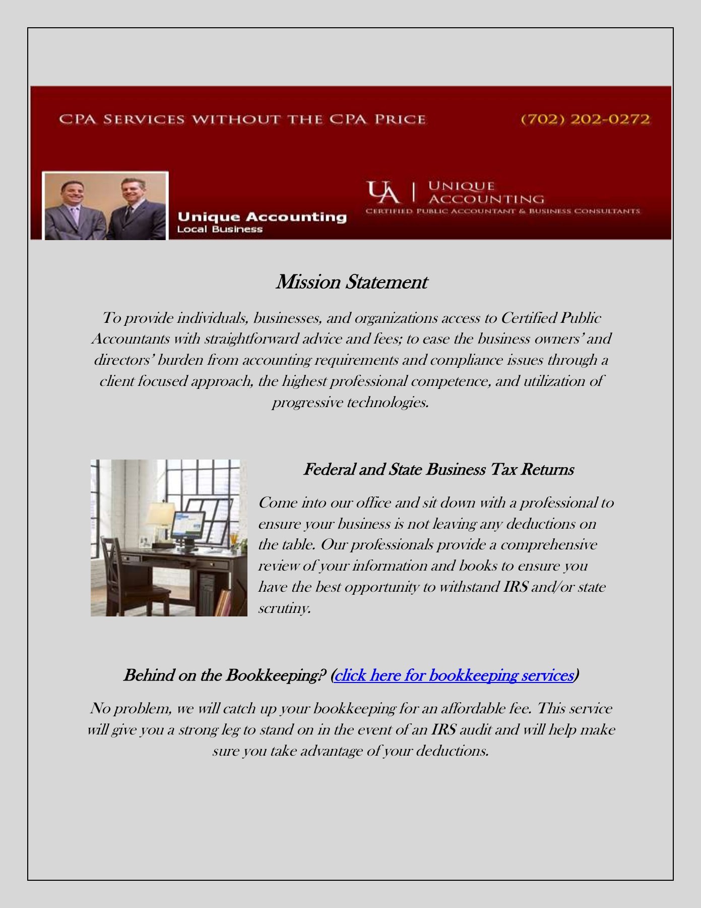 CPA Denver - uniqueaccounting - Page 1 - 3 | Flip PDF Online | PubHTML5