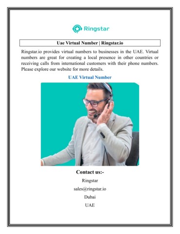 Uae Virtual Number Ringstar.io - Ring star - Page 1 - 1 | Flip PDF Online | PubHTML5
