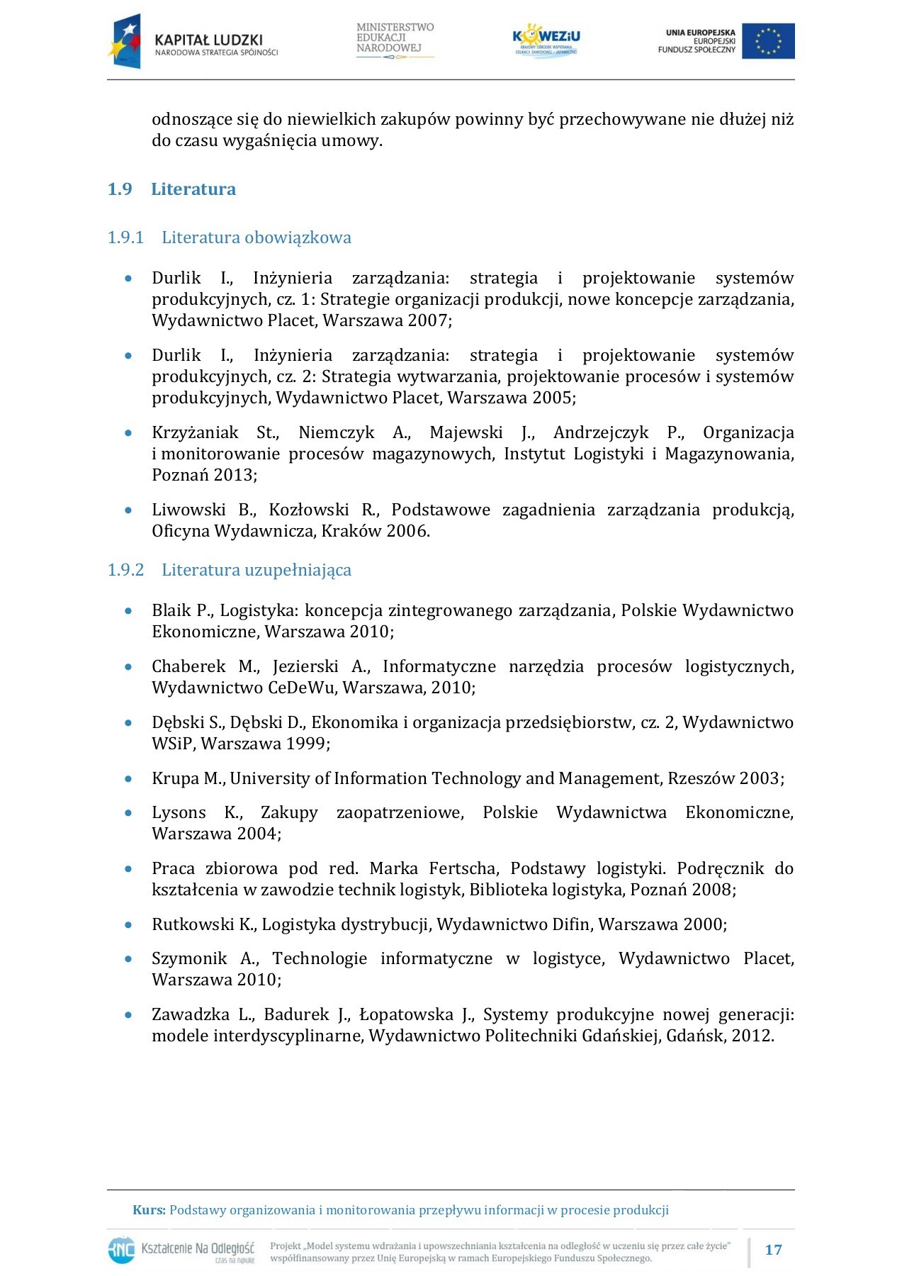 Podstawy procesu produkcyjnego - Szkoła przy Teatralnej - Strony 17 | Przerzucanie PDF Online ...