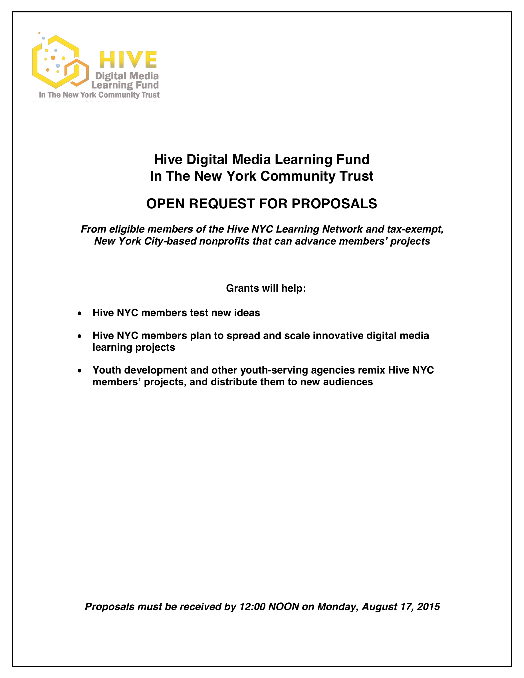 Hive Digital Media Learning Fund - Kai Erlenbusch - Page 1 - 10 | Flip PDF Online | PubHTML5