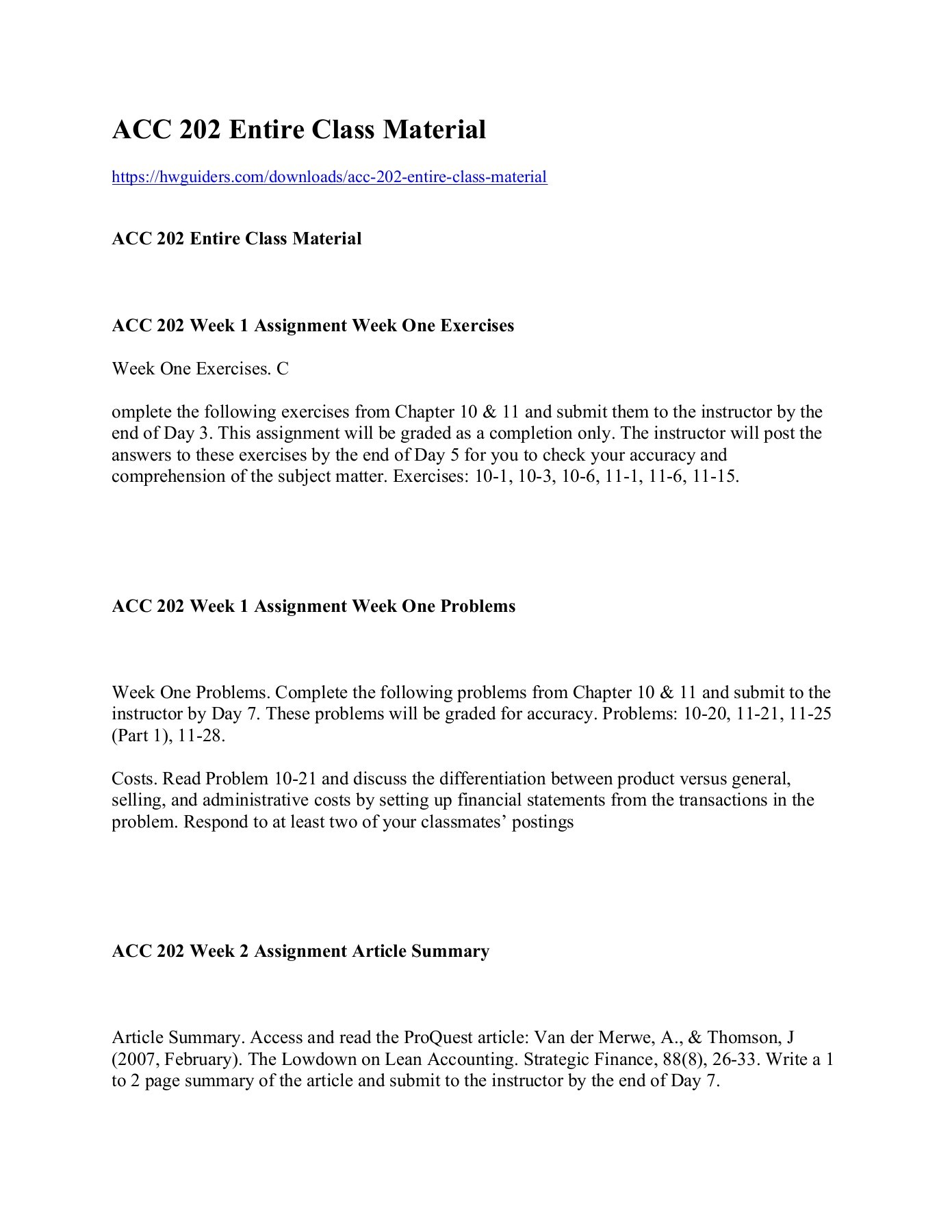 ACC 202 Entire Class Material - lanarose2 - Page 1 - 5 | Flip PDF ...