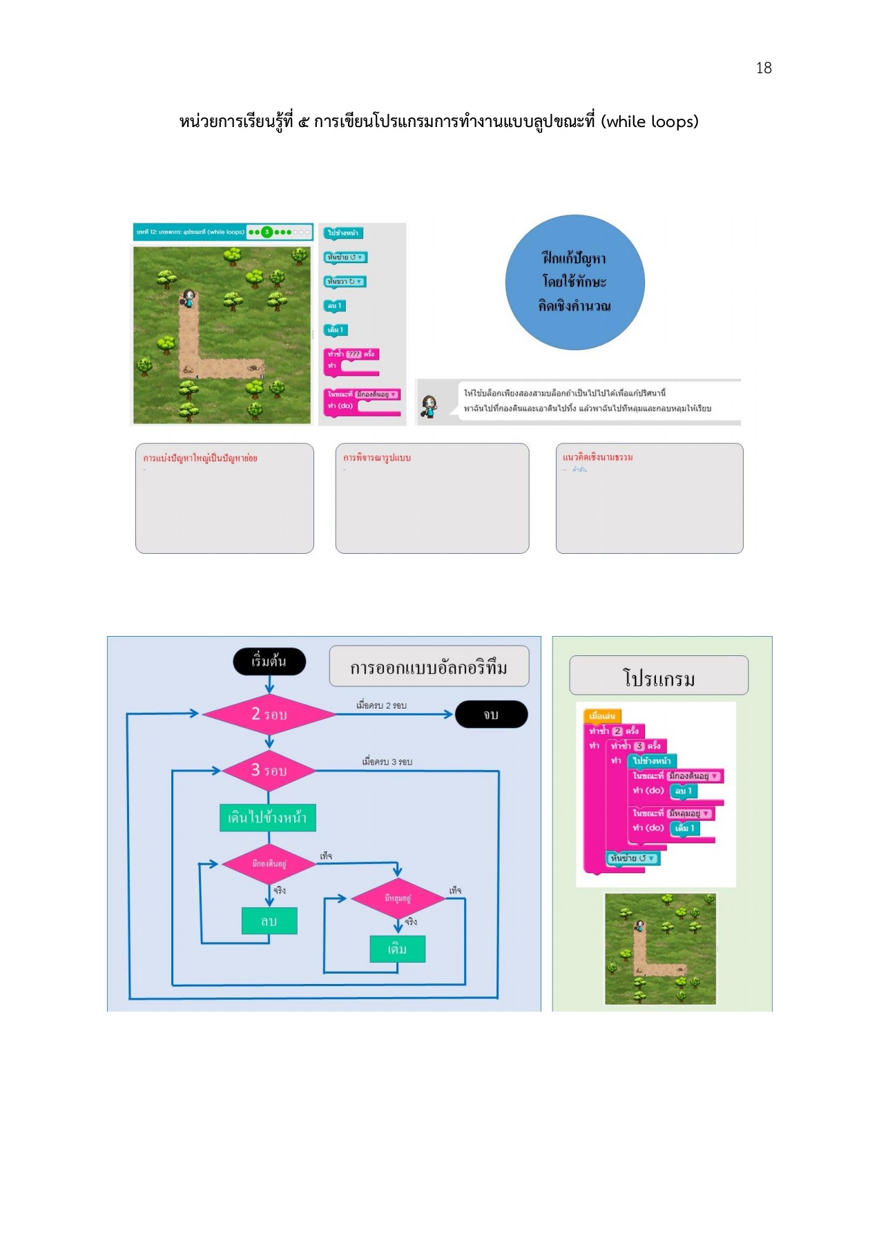 แบบรายงาน นวัตกรรม “การจัดการเรียนรู้หลักการเขียนโปรแกรม (Coding) ผ่านเกมส์” - wirat pimpa ...