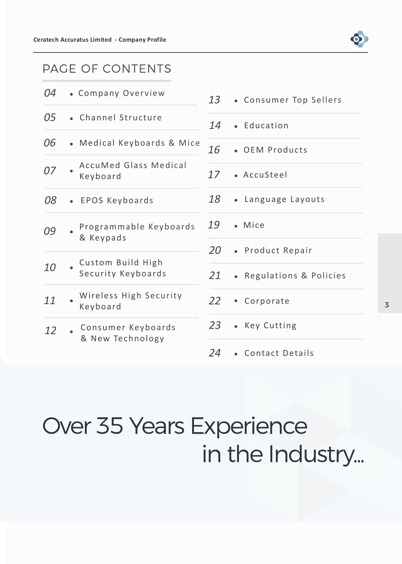 Ceratech Accuratus - Company Profile 2018 - Ceratech Accuratus Limited ...