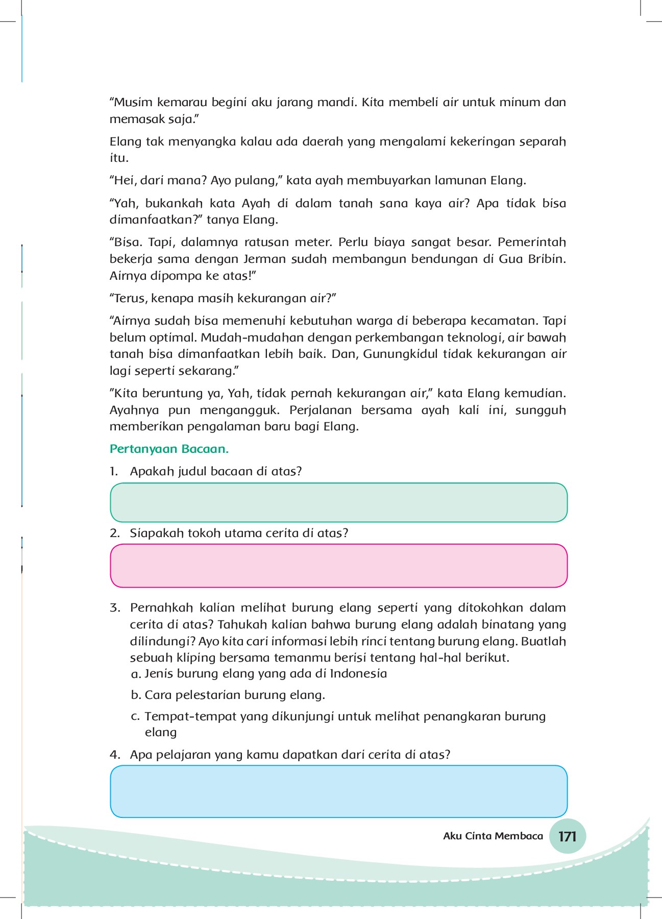 BS 4 Tema 6 Cita-citaku - wafa.aidah01 - Halaman 177 | PDF Online | PubHTML5