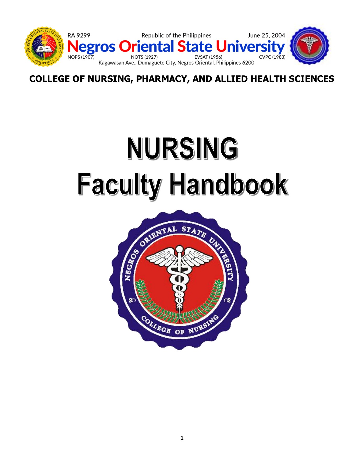 CNPAHS FACULTY HANDBOOK 2018.docx Final - SHELLAME AGUSTIN - Page 1 - 20 | Flip PDF Online ...