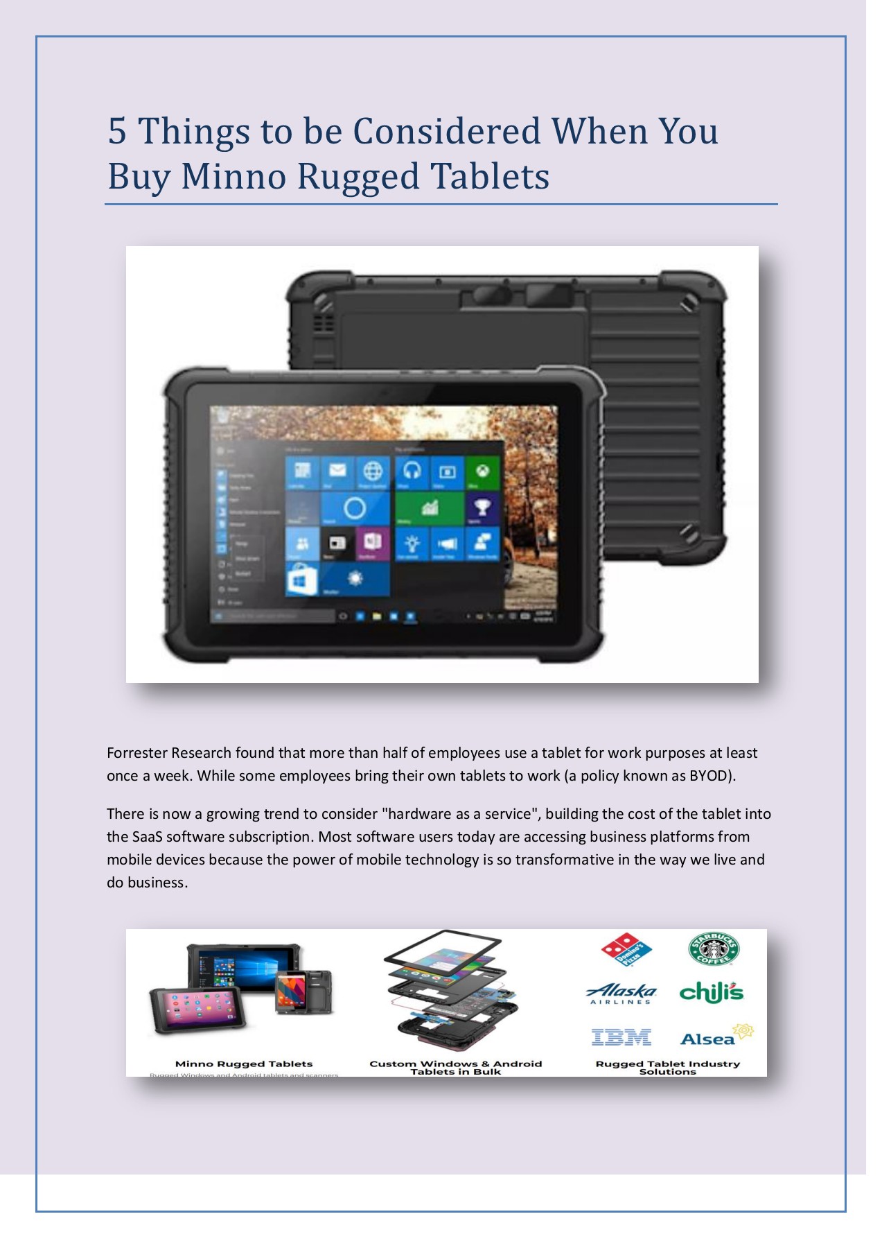 5 Things to be Considered When You Buy Minno Rugged Tablets - info ...
