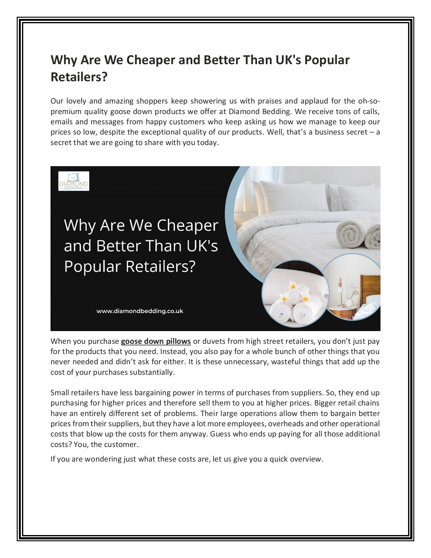 Why Are We Cheaper and Better Than UK's Popular Retailers - Diamond ...
