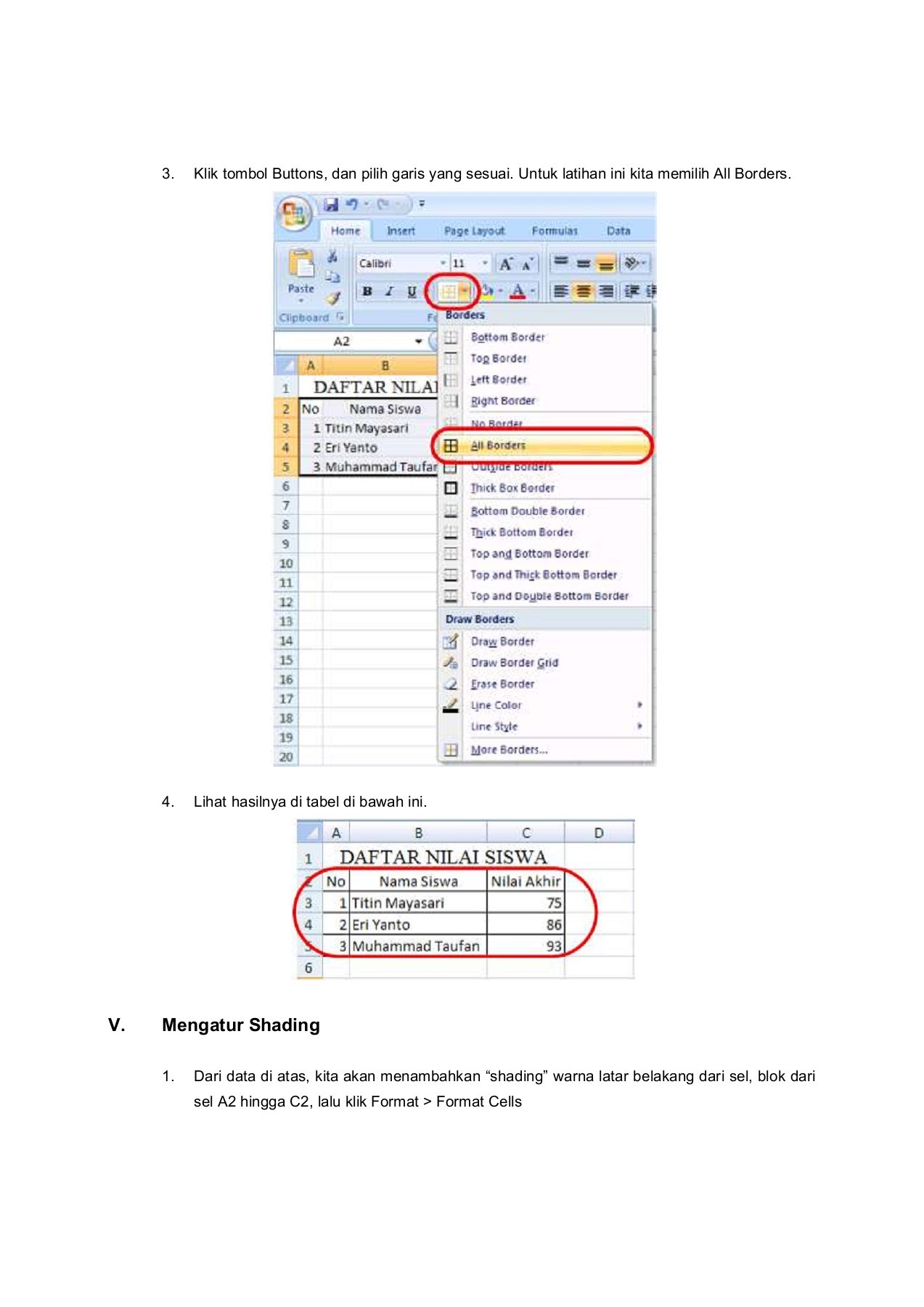 Microsoft Excel 2007 - dhidhin - Halaman 46 | PDF Online | PubHTML5