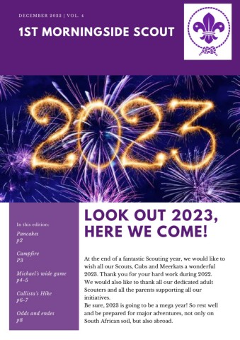 1st Morningside Scout December 2022