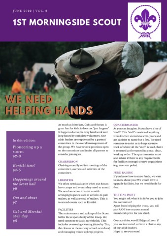 1st Morningside Scout June 2022