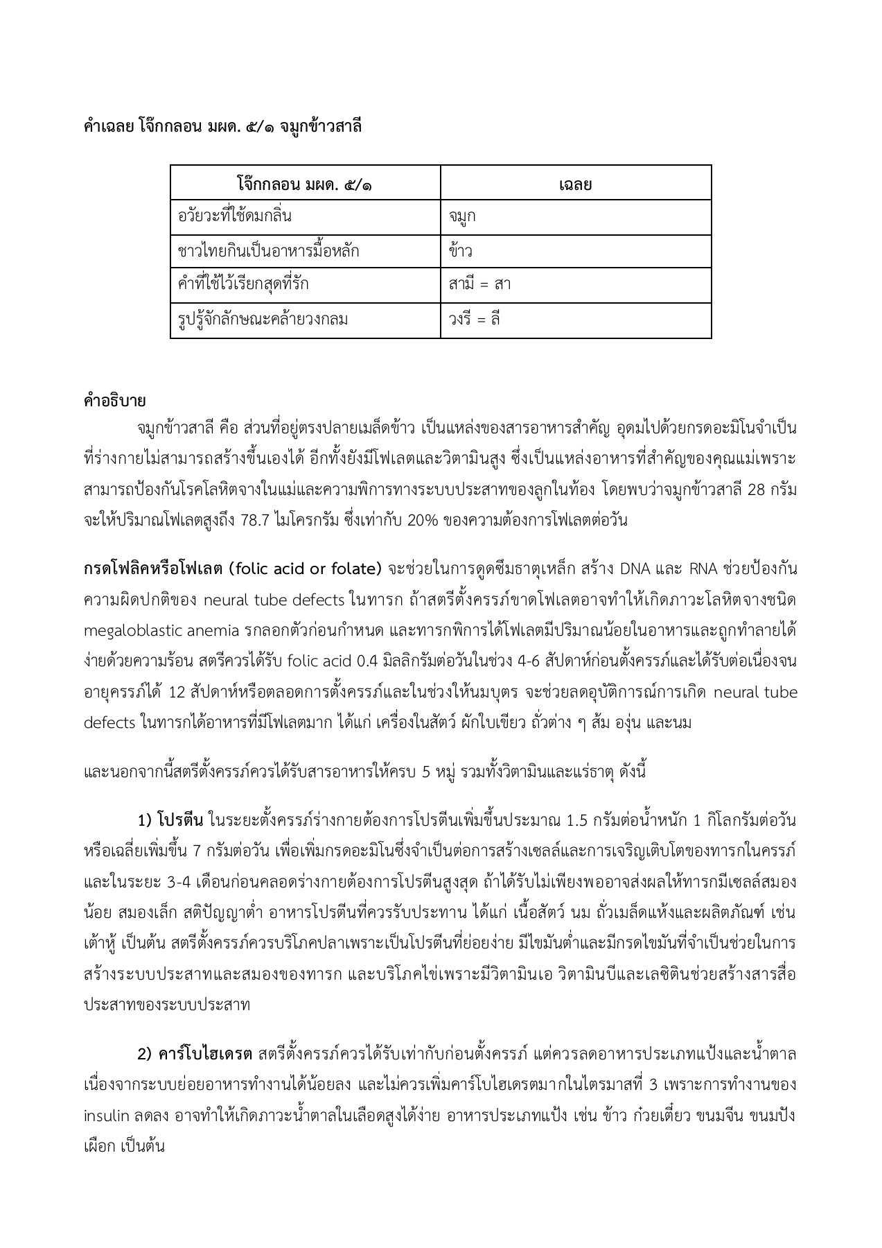 โจ๊กกลอน-โภชนาการและการใช้ยา - ploy - หน้าหนังสือ 2 | พลิก PDF ออนไลน์ | PubHTML5