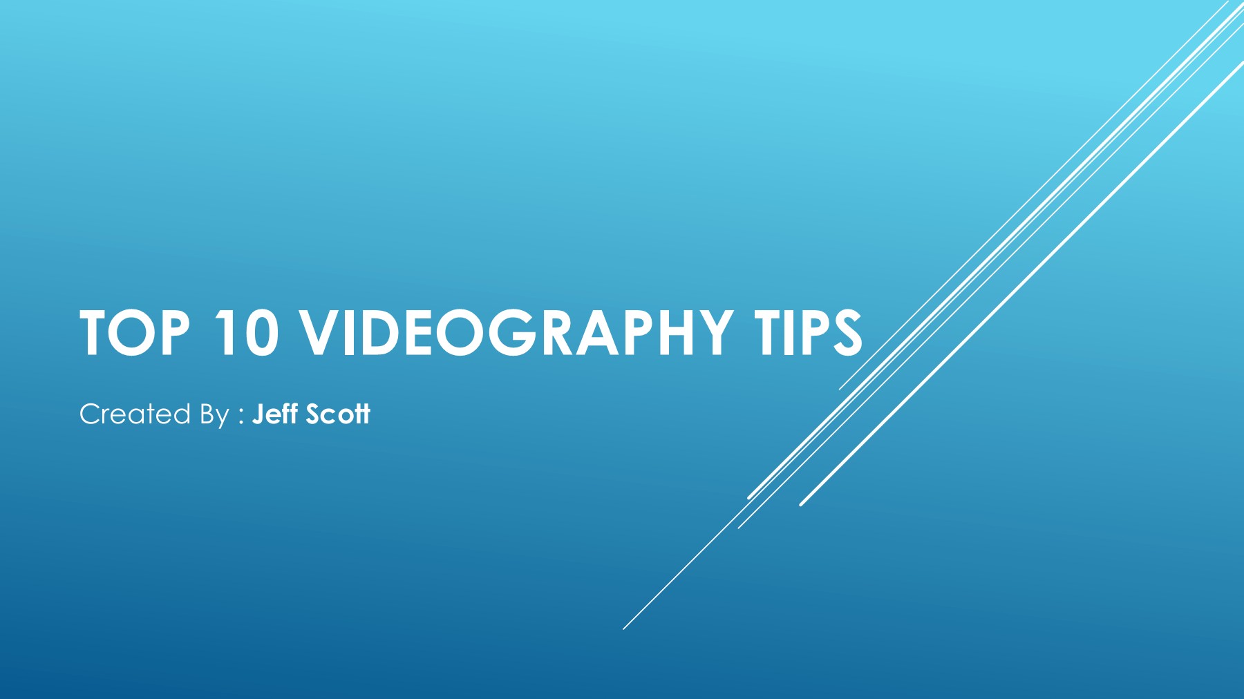 Top 10 Videography Tips - Alice Cunningham - Page 1 - 12 | Flip PDF ...
