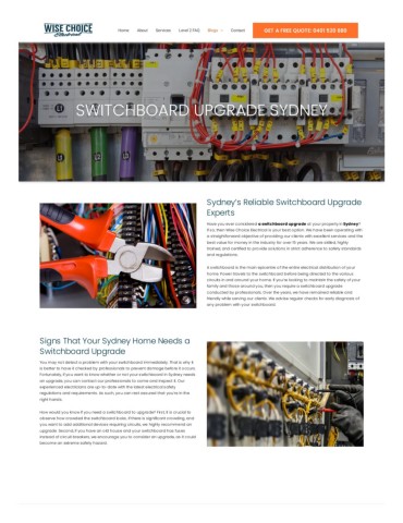Switchboard Upgrade Sydney