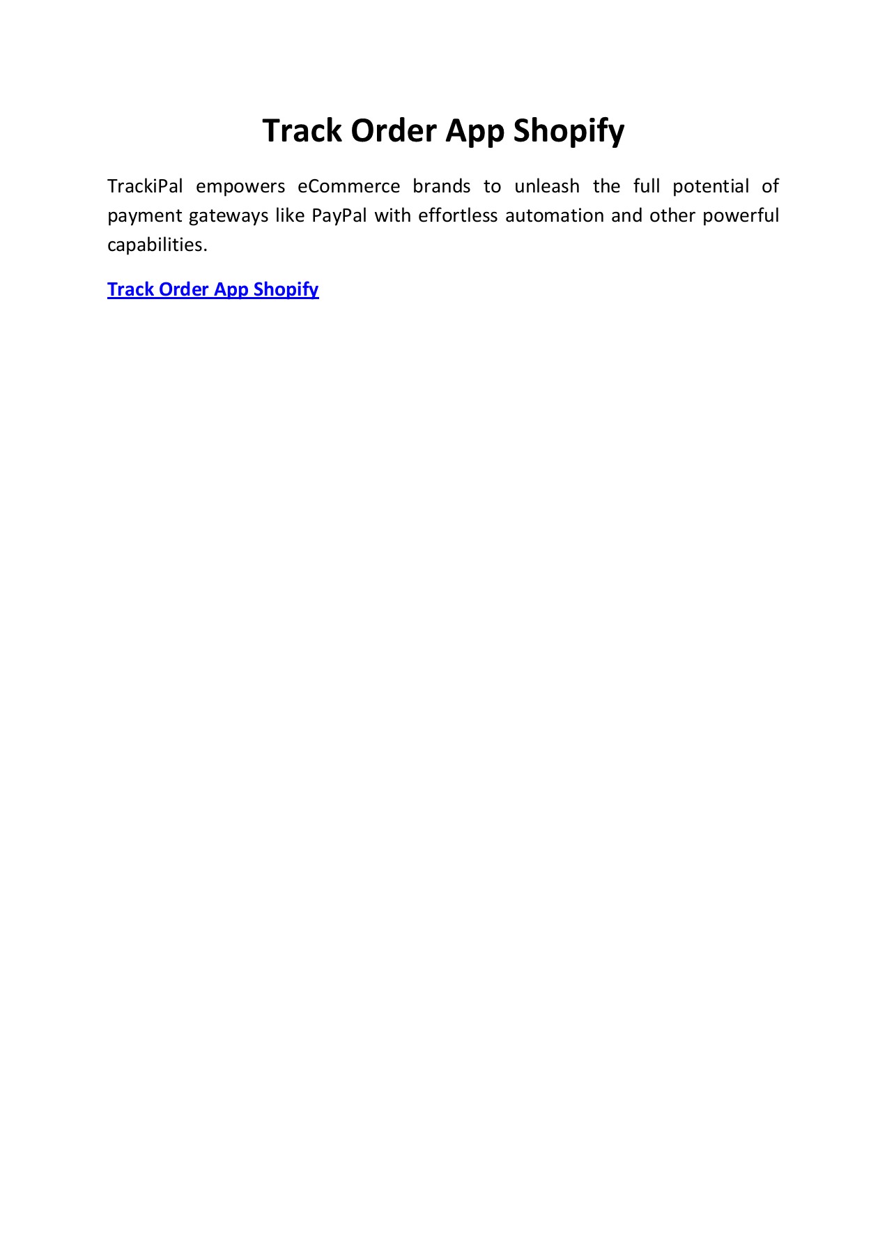 Track Order App Shopify - Richard Scott - Page 1 | Flip PDF Online ...