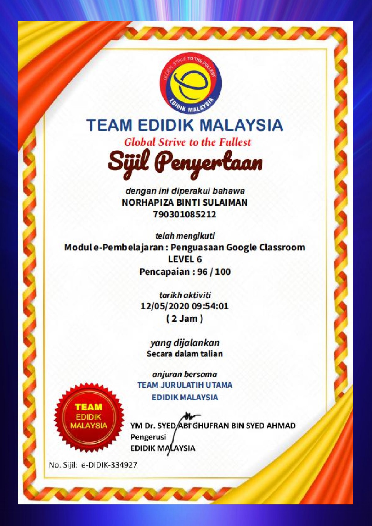 Sijil - sijil - hapizasulaiman - Muka Surat 34 | Membalik PDF Dalam ...