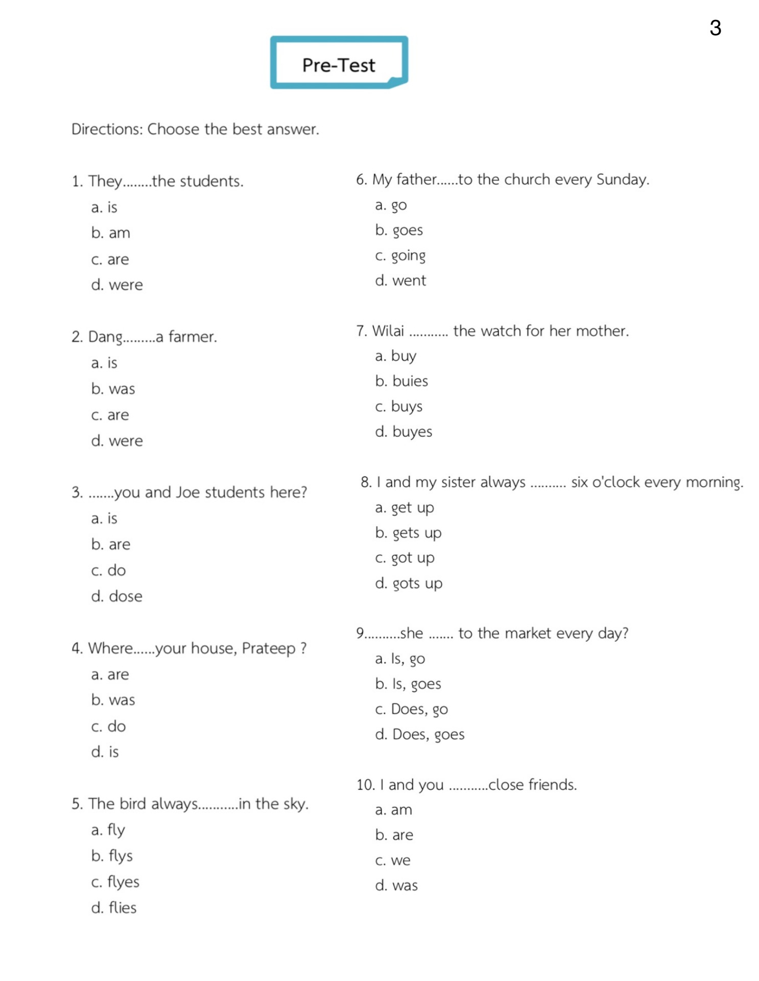 Present-Simple - Nattariya Puangphimai - Page 4 | Flip PDF Online | PubHTML5