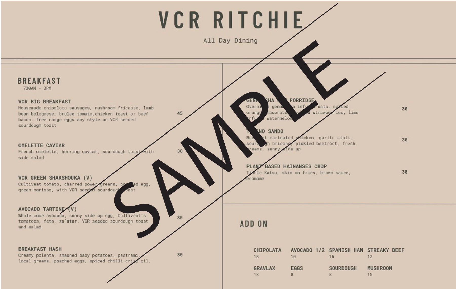 sample menu - bradon3789 - Page 1 - 4 | Flip PDF Online | PubHTML5