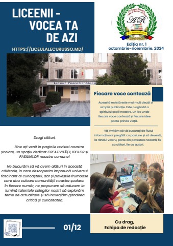 LICEENII - VOCEA TA DE AZI Ediția Nr. 1
