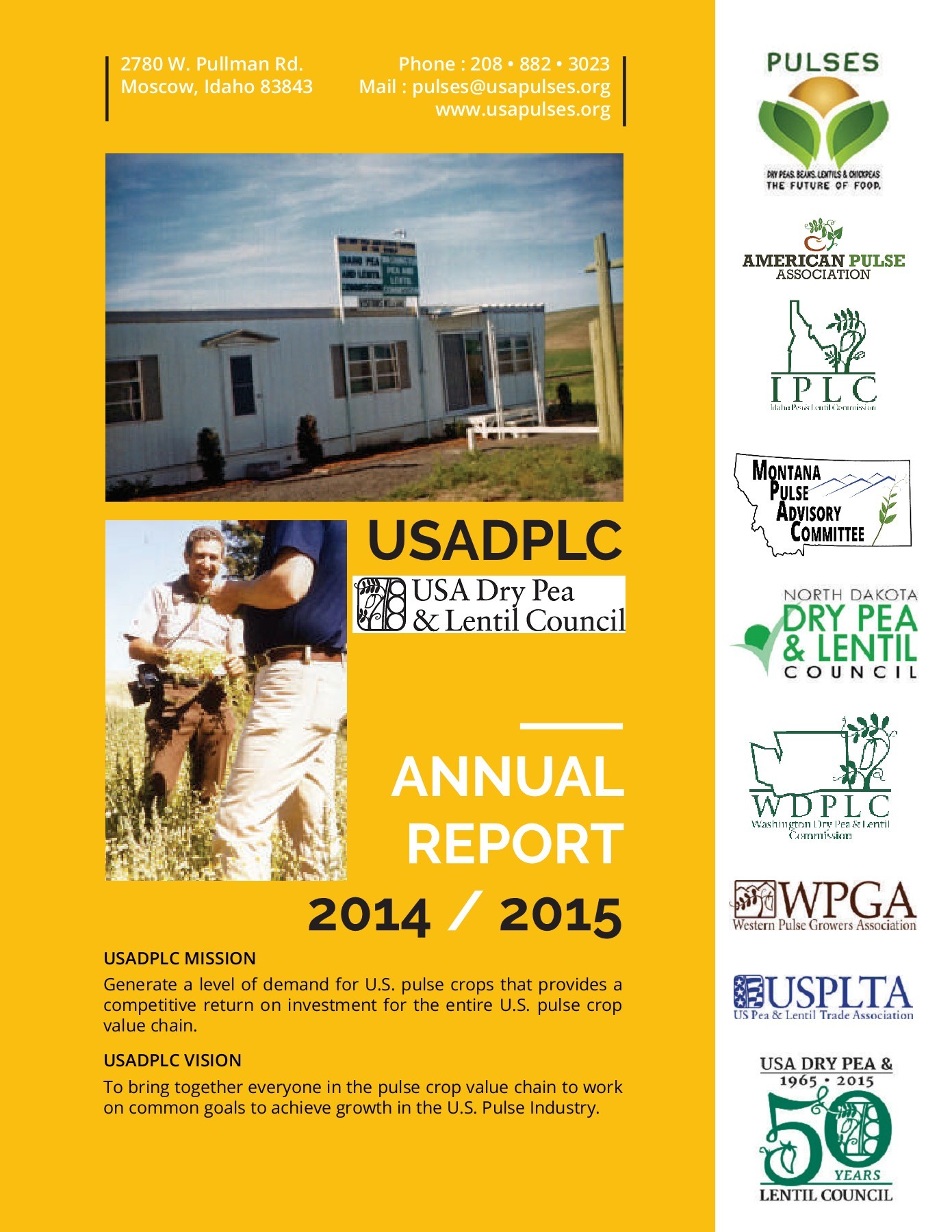 2015 USADPLC ANNUAL REPORT - USA Pulses - Page 1 | Flip PDF Online | PubHTML5