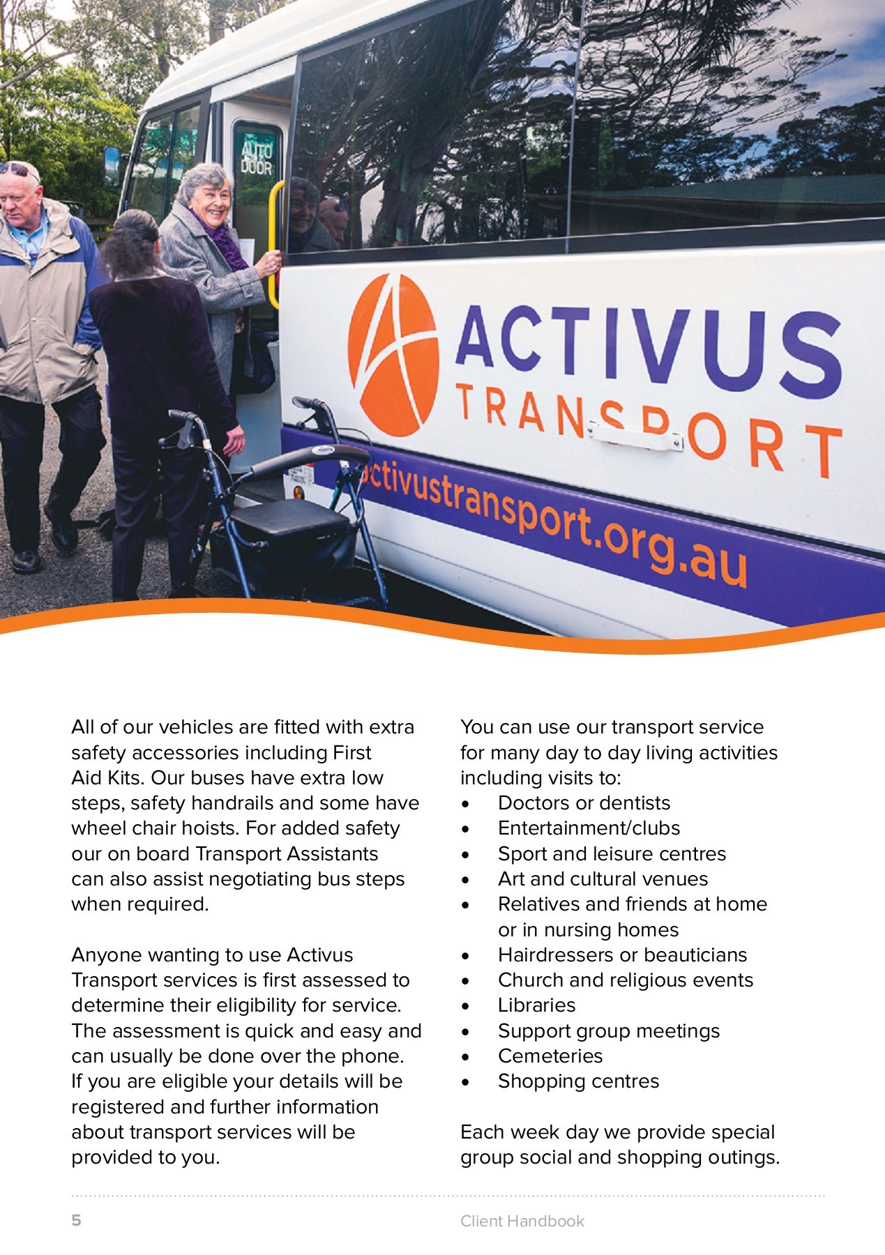 Activus Client Handbook - Activus Tranport - Page 5 | Flip PDF Online ...