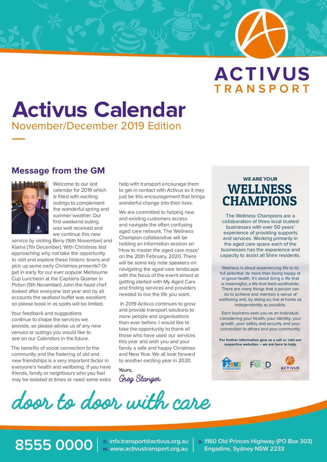 Activus Calendar November and December - Activus Tranport - Page 1 - 4 ...