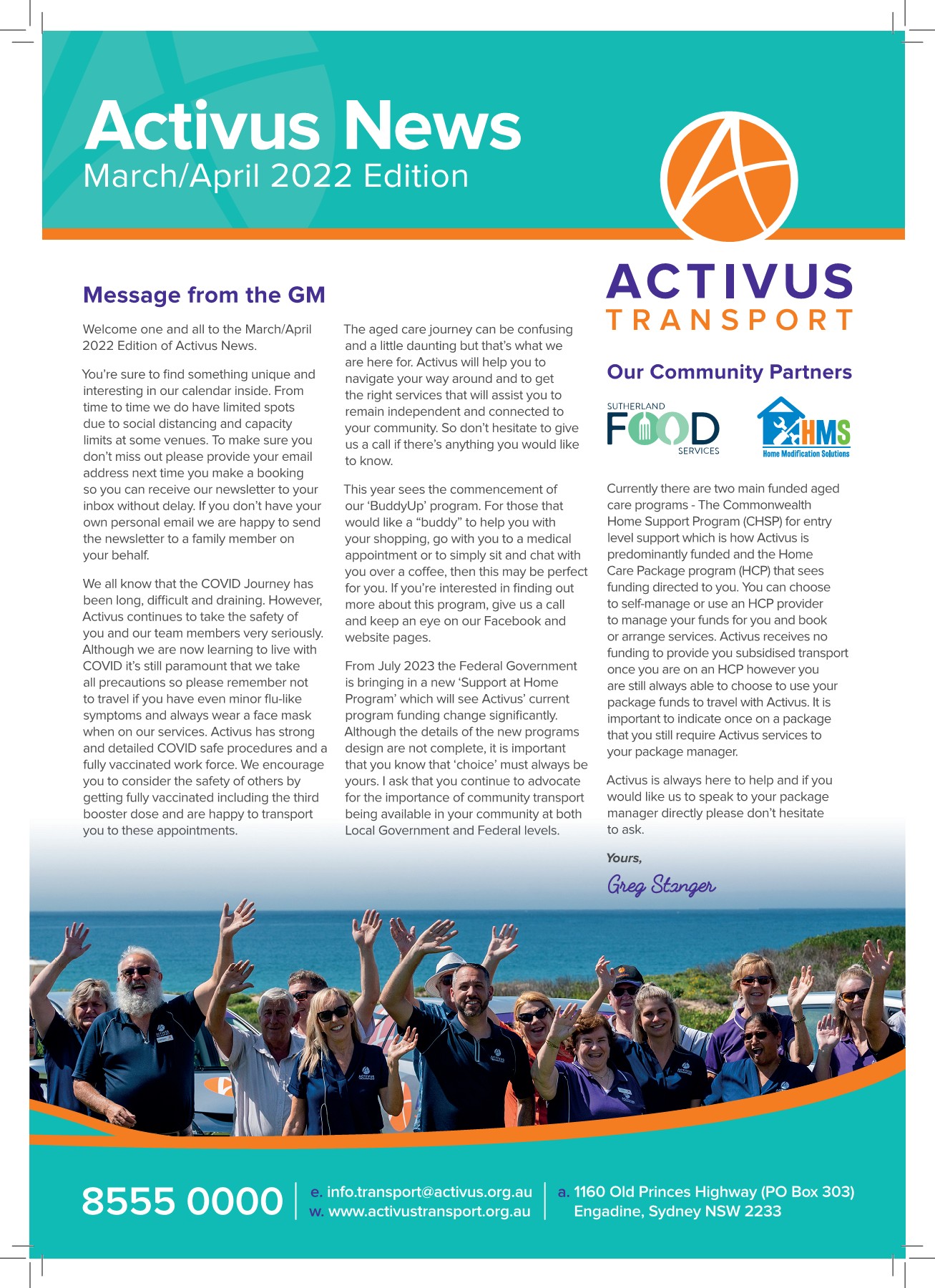 Activus Newsletter 2022 March April - Activus Tranport - Page 1 - 4 ...