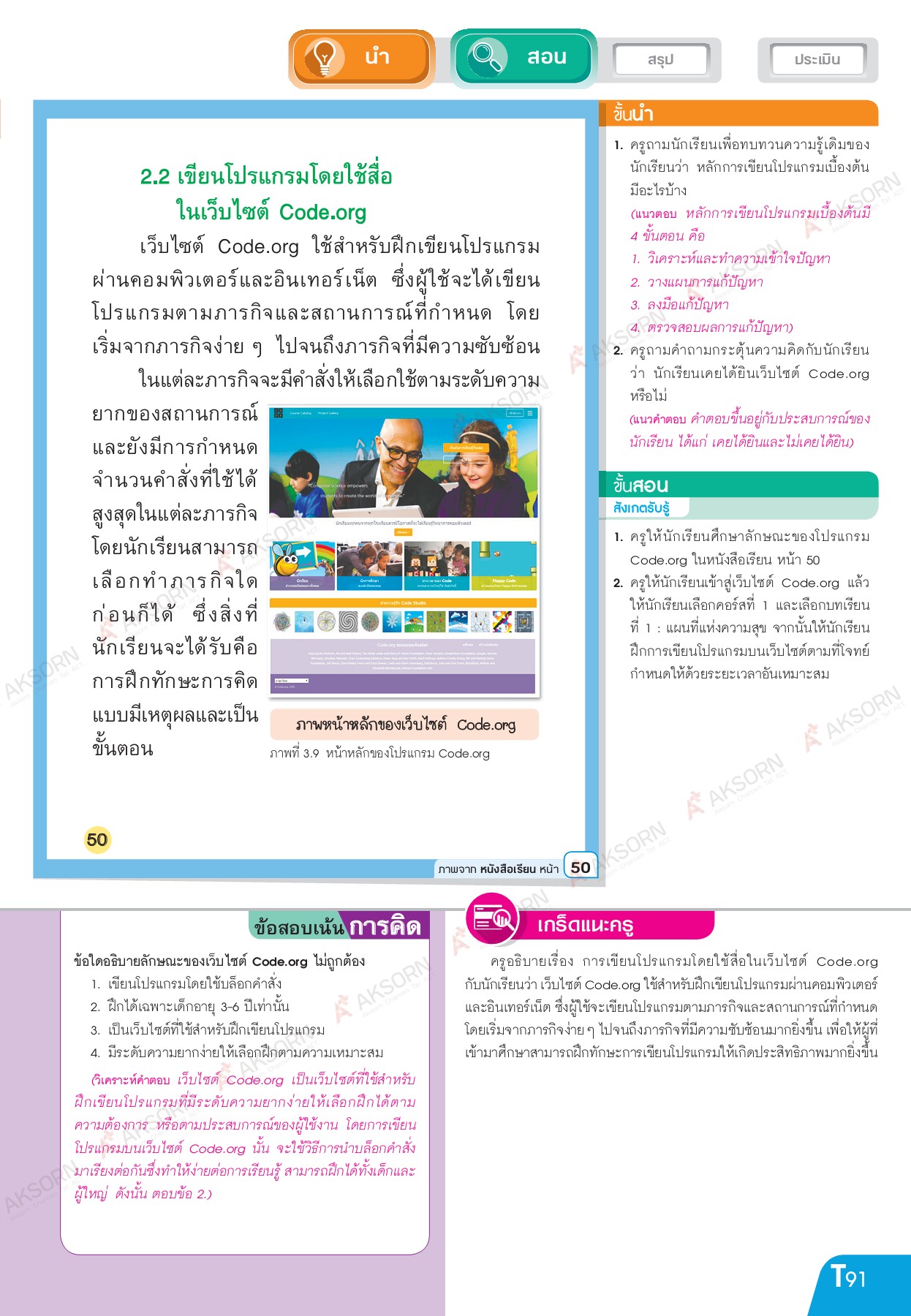 คู่มือครูวิทยาการคำนวณ-ป1 - LibrarySpt - Page 100 | Flip PDF Online | PubHTML5