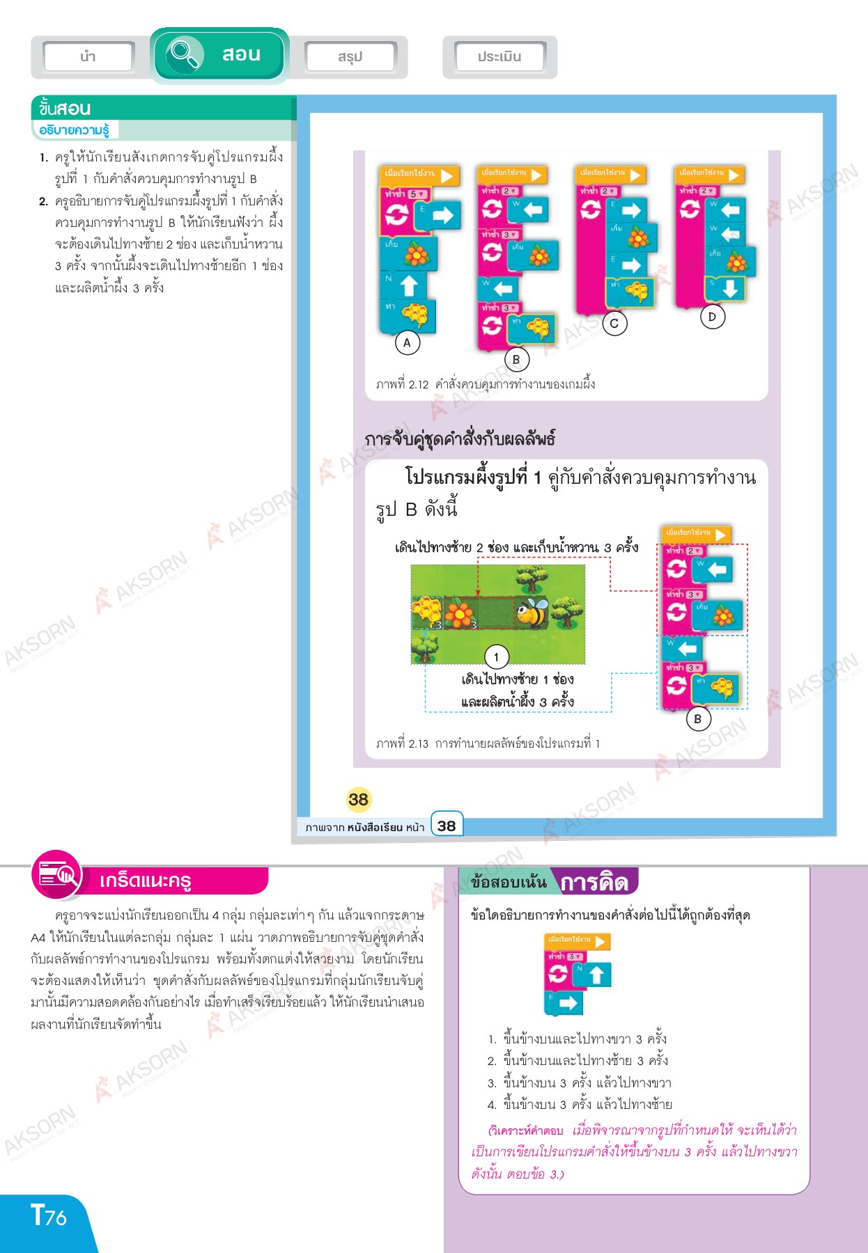 คู่มือครูวิทยาการคำนวณ-ป2 - LibrarySpt - Page 83 | Flip PDF Online | PubHTML5