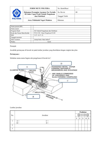 Buku Pedoman RPL D2 Teknik Pengelasan dan Fabrikasi - cantika.iva22 ...