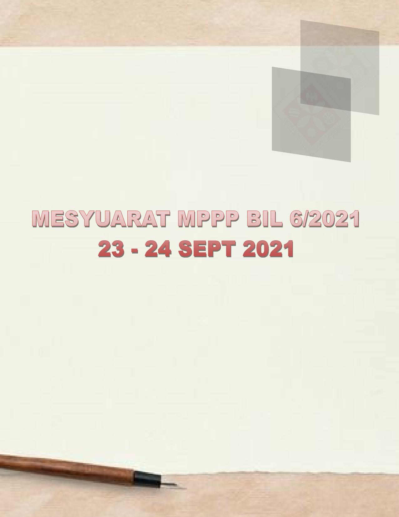 Mesyuarat MPPP Bil 6_2021 - norafidahnoralidin - Page 1 - 196 | Flip PDF Online | PubHTML5