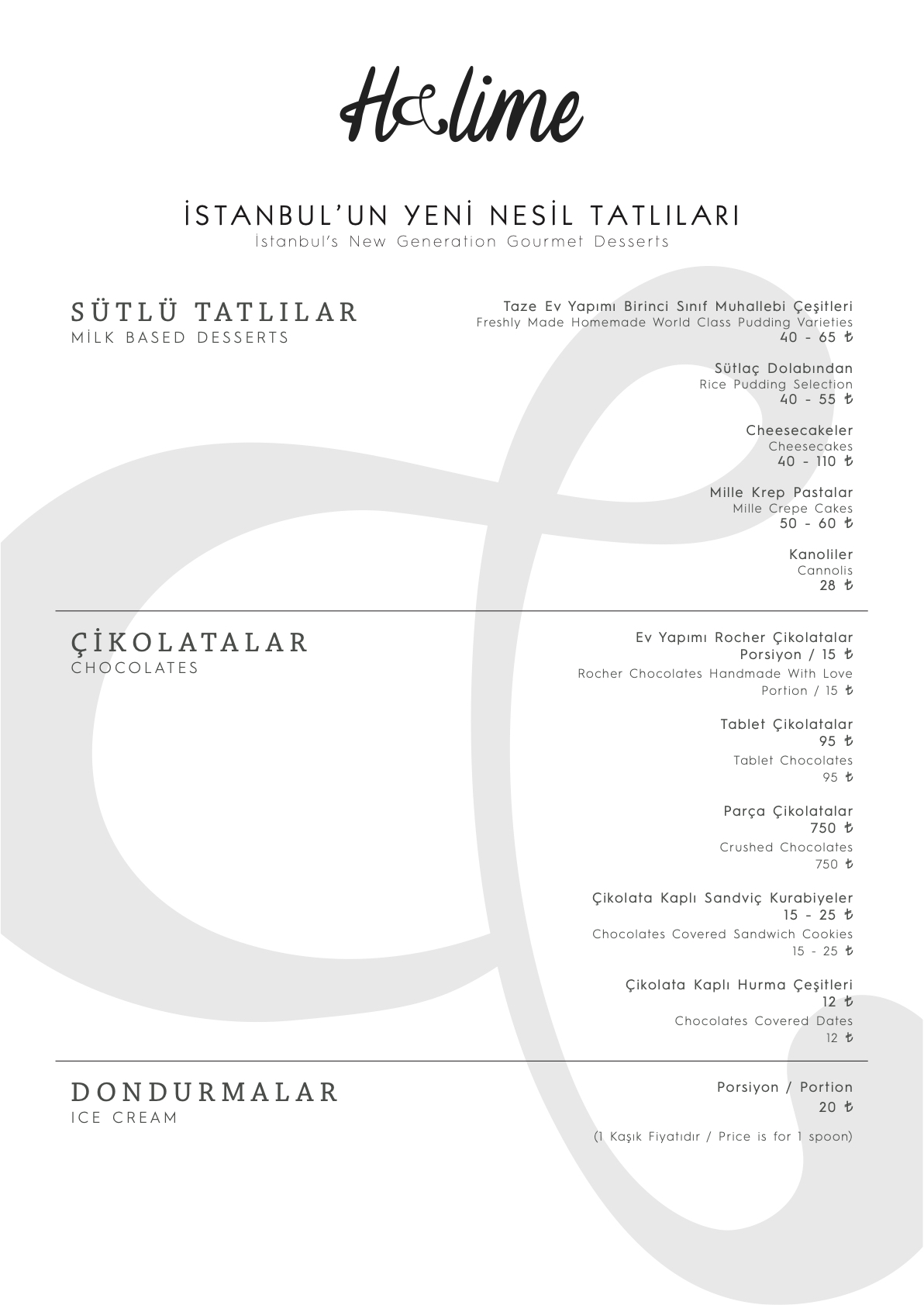 H&Lime Açılış Menüsü - erol.guneyi - Sayfa 1 - 1 | Çevrimiçi PDF | PubHTML5