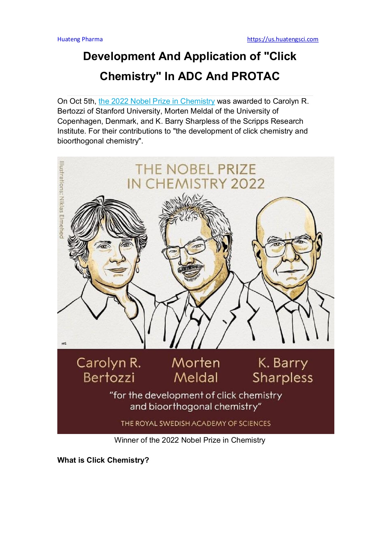 Development And Application of Click Chemistry In ADC And PROTAC ...