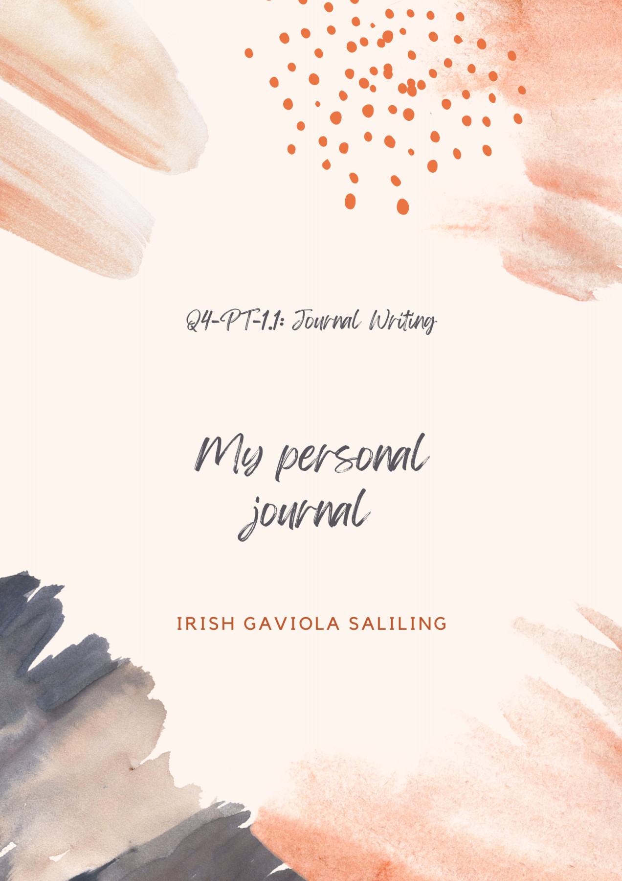 pt1 personal journal - salilingirishgaviola - Page 1 - 23 | Flip PDF ...