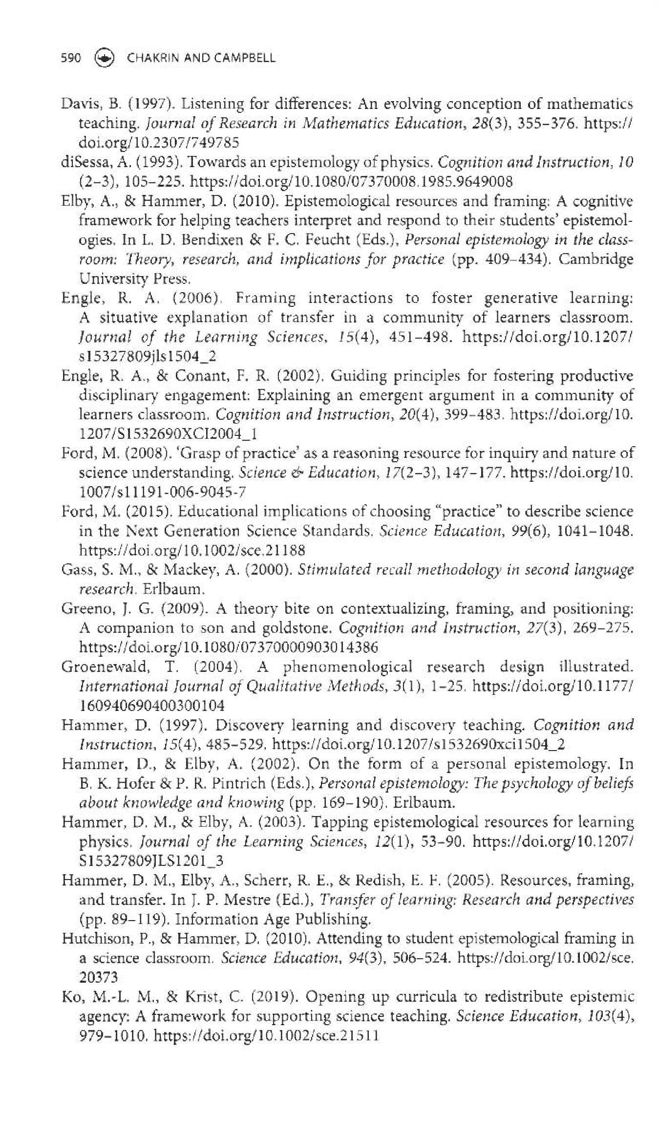 The Journal of the Learning Science - Perpustakaan Universitas Sanata ...