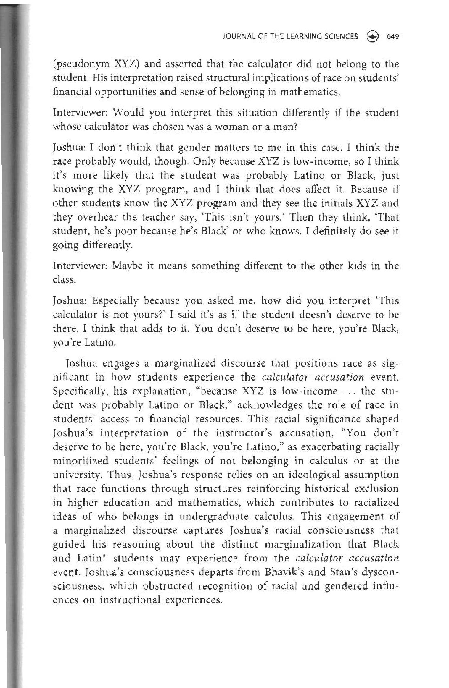 The Journal of the Learning Science - Perpustakaan Universitas Sanata ...