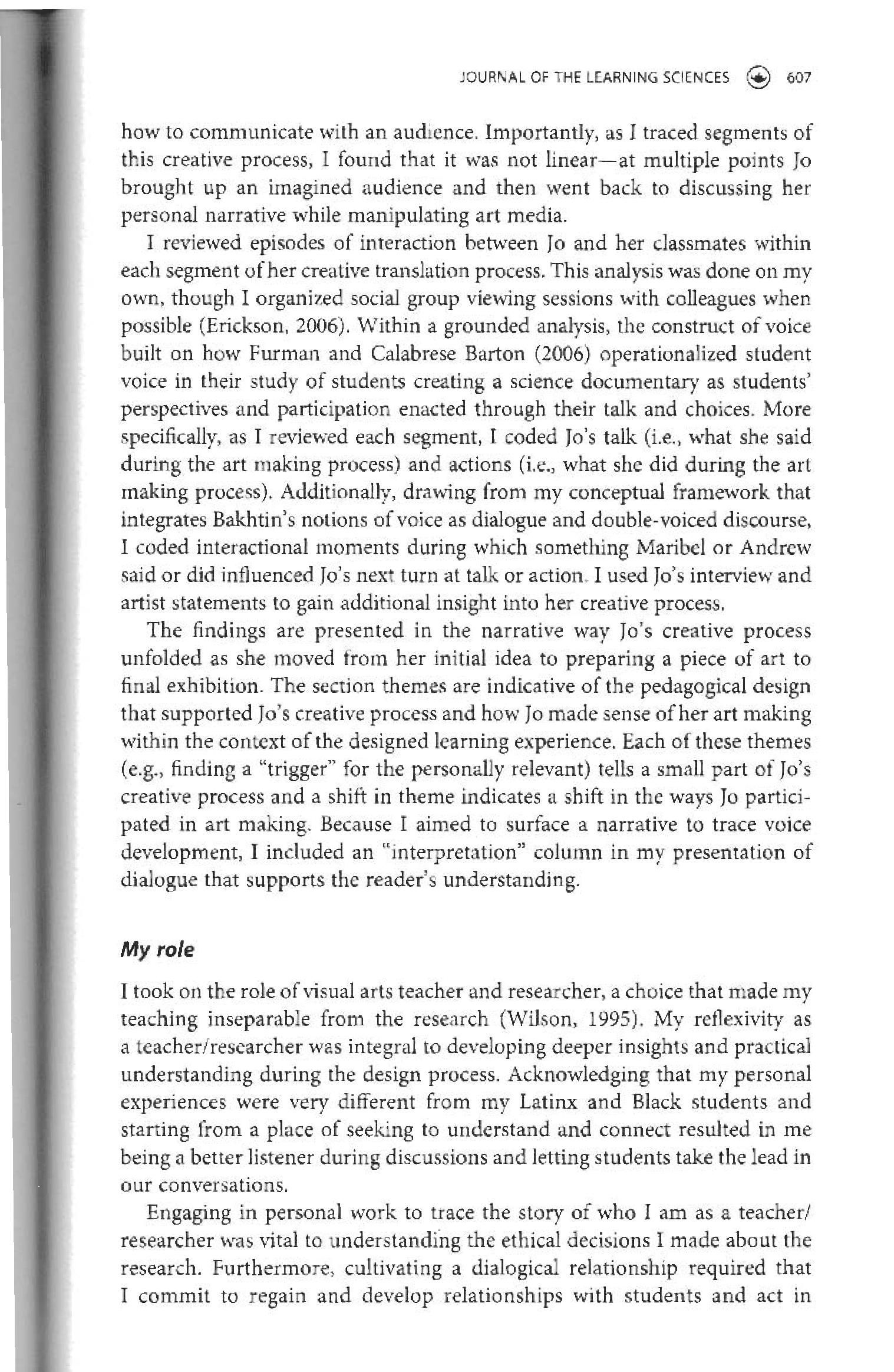 The Journal of the Learning Science - Perpustakaan Universitas Sanata ...