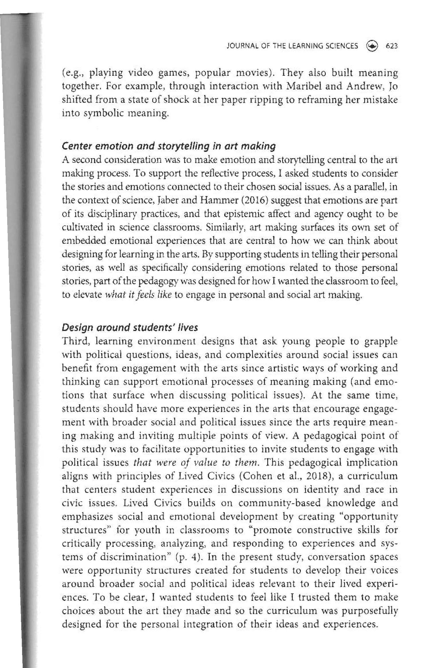 The Journal of the Learning Science - Perpustakaan Universitas Sanata ...