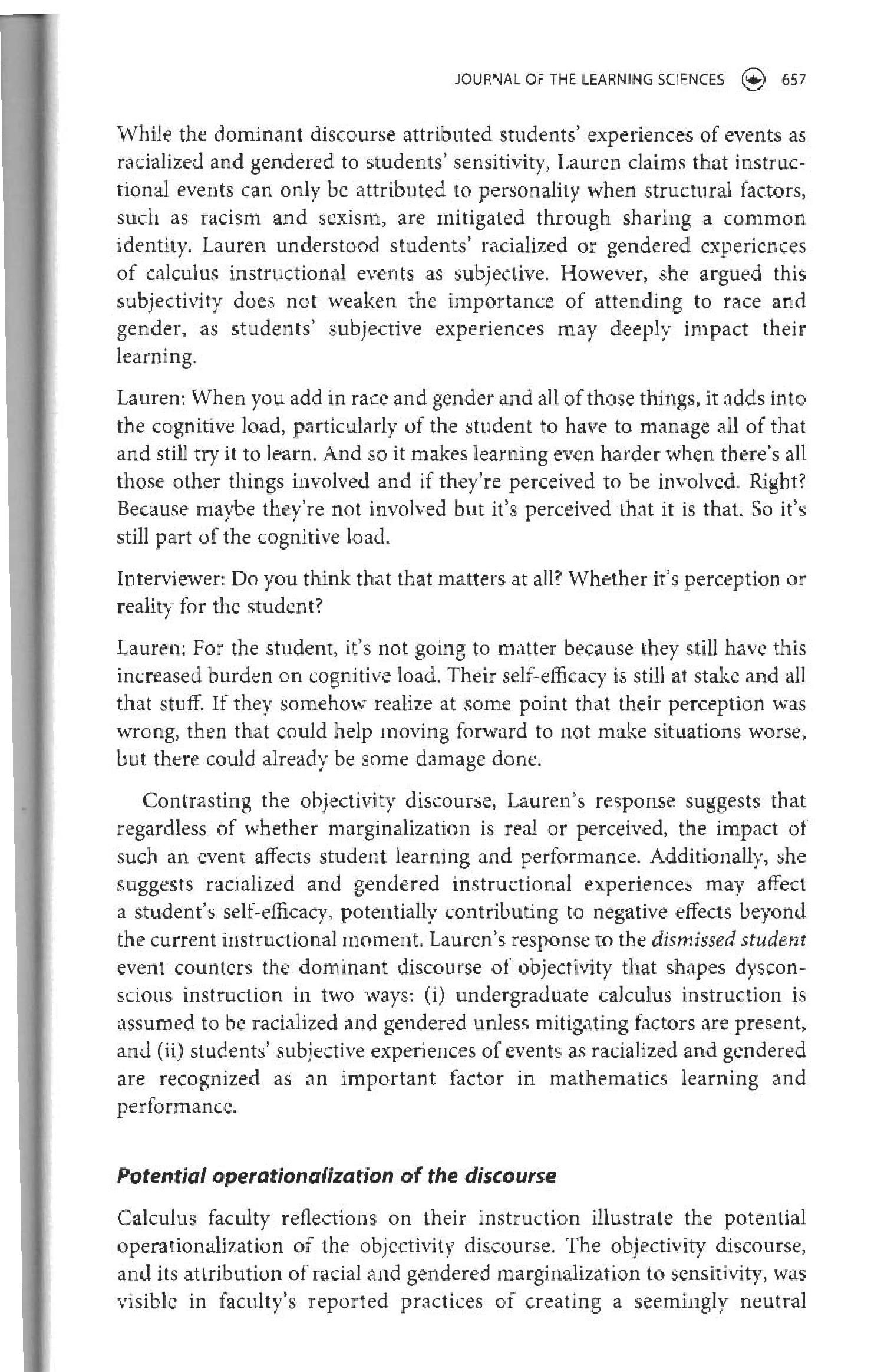 The Journal of the Learning Science - Perpustakaan Universitas Sanata ...