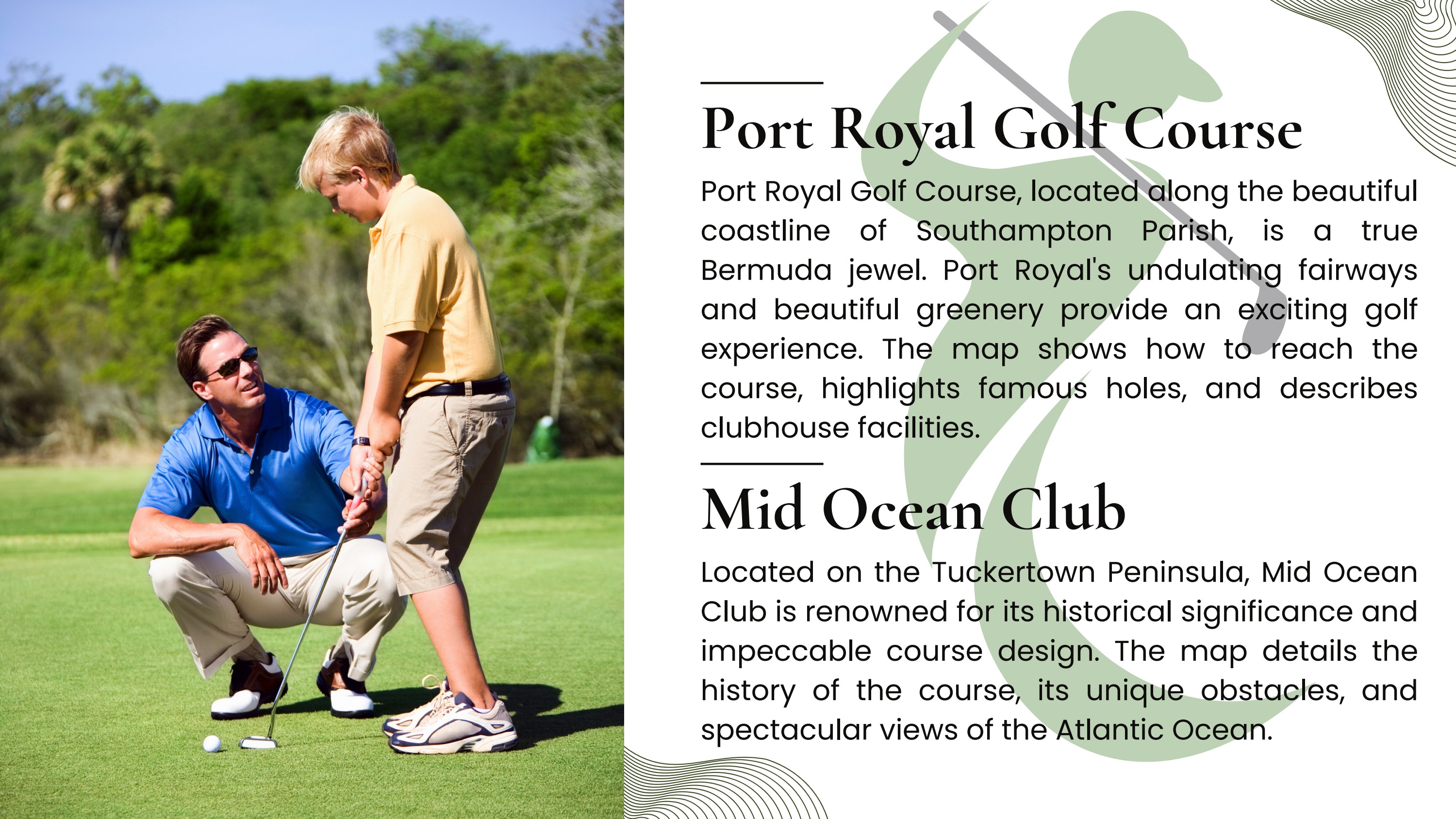 Perfect Golf Course in Bermuda with this Detailed Map - GOLF COURSE ...