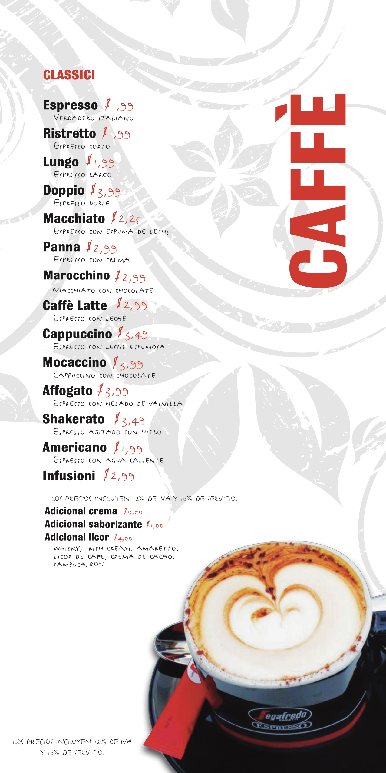 Segafredo Menú - fernandoherdoiza - Página 10 | Flip PDF en línea ...